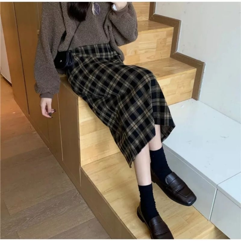 Jual ROK SPAN TANTAN/ROK STYLE KOREAN/ROK KEKINIAN 2023/ROK SPAN WOLL ...