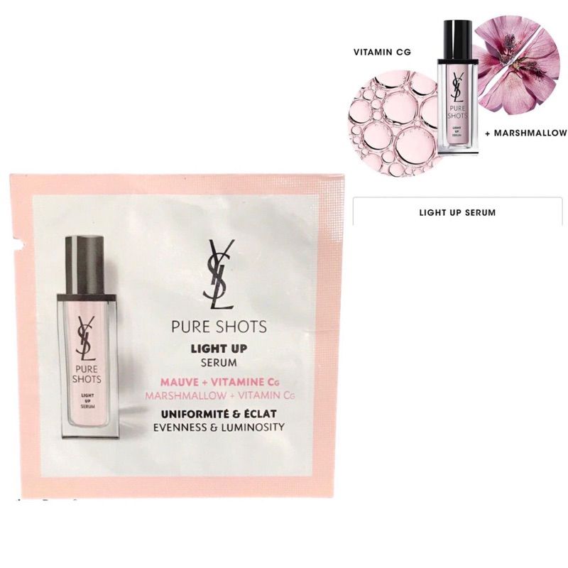 Jual YSL Pure Shots Light Up Serum 1ml - Sampel Serum Sachet | Shopee ...