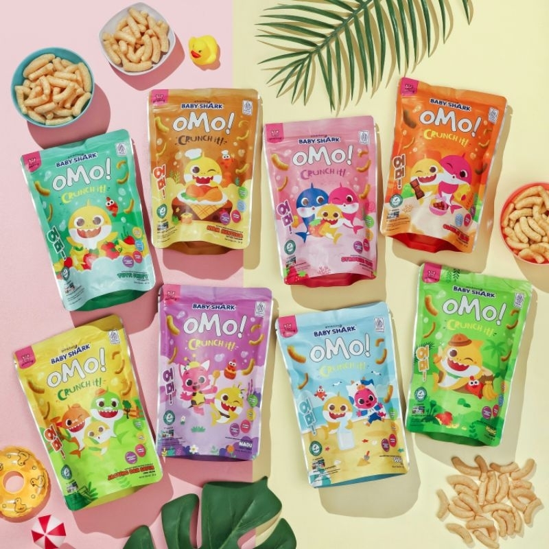 Jual Baby shark series omo crunch it, snack sehat anak 8months ...