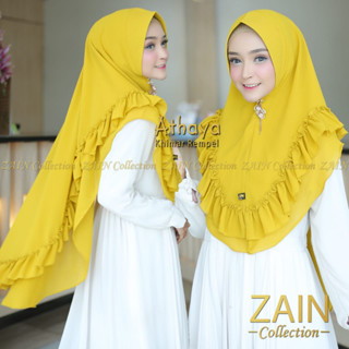 Jual Zain Collection Jilbab ceruty 2 layer / hijab syari ceruty premium hijab syar'i Athaya ...