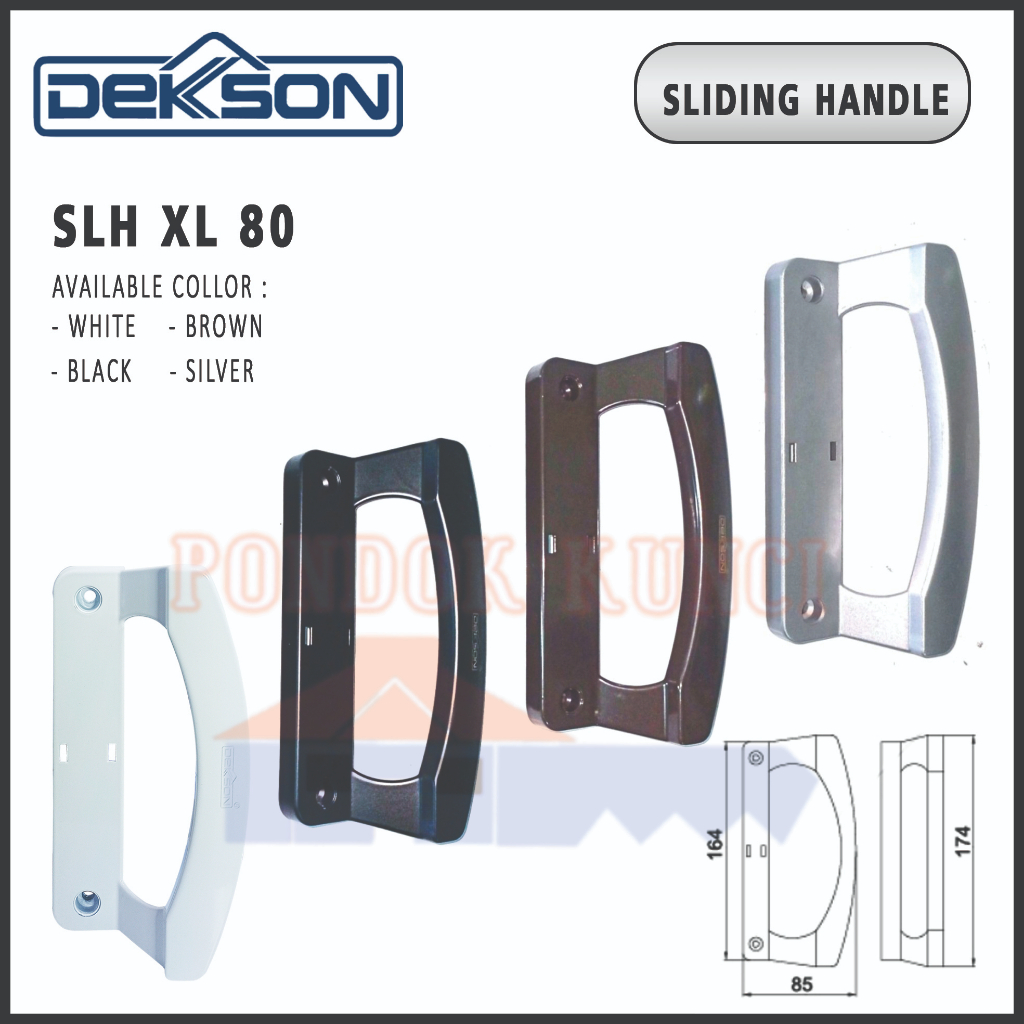 Jual Handle Pintu Sliding Aluminium Dekkson XL80 Gagang Tarikan Pintu ...