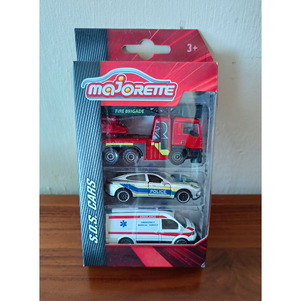 Jual Majorette 3 S.O.S Cars Police, Ambulance and Fire Brigade | Shopee ...