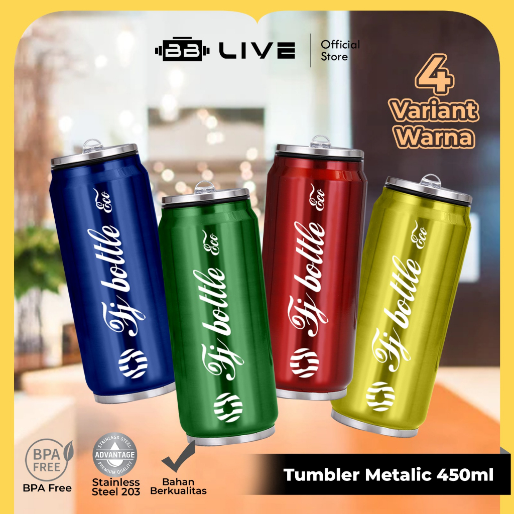 Jual BB Live Botol Tumbler Metalic Stainless 450ml Travel Serbaguna ...