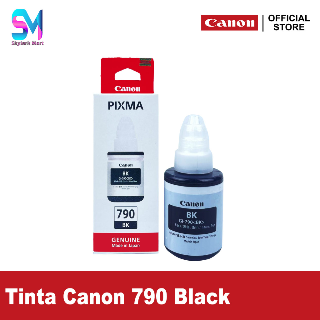 Jual Tinta Canon Gi 790 Black For Printer G1000 G2000 G3000 G2010 G3010 ...