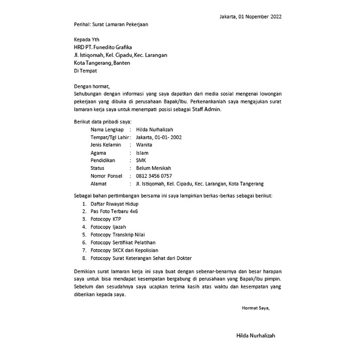 Jual CV ATS Friendly + Surat Lamaran Kerja | Shopee Indonesia