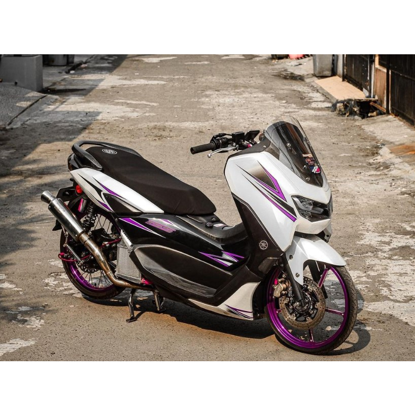Jual STRIPING STICKER ALL NEW NMAX 155 TRANSPARAN DRAG RACE VIOLET ...