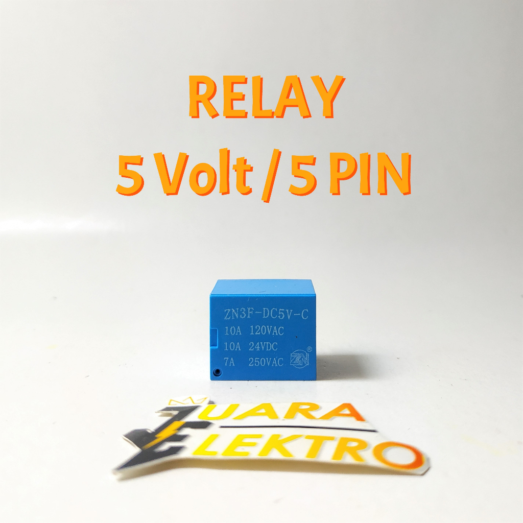 Jual Relay 5V 5 PIN / Kaki BIRU | Rilay 5 Volt Pemutus Arus Listrik ...