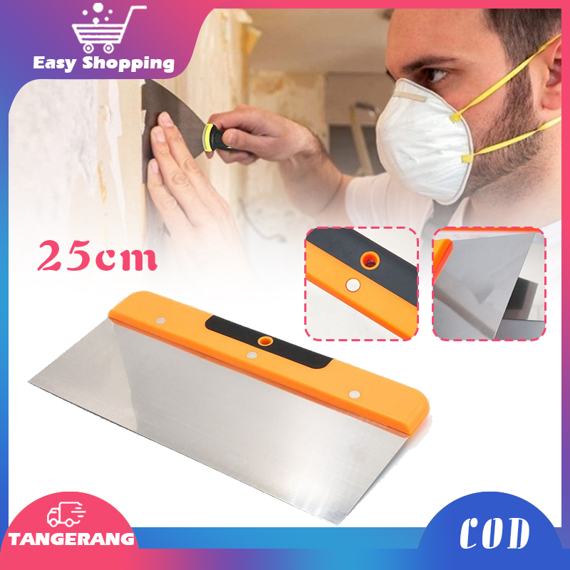 Jual Kape Stainless Putty Knife 10inch Scraper Dempul 25cm Side Scraper ...