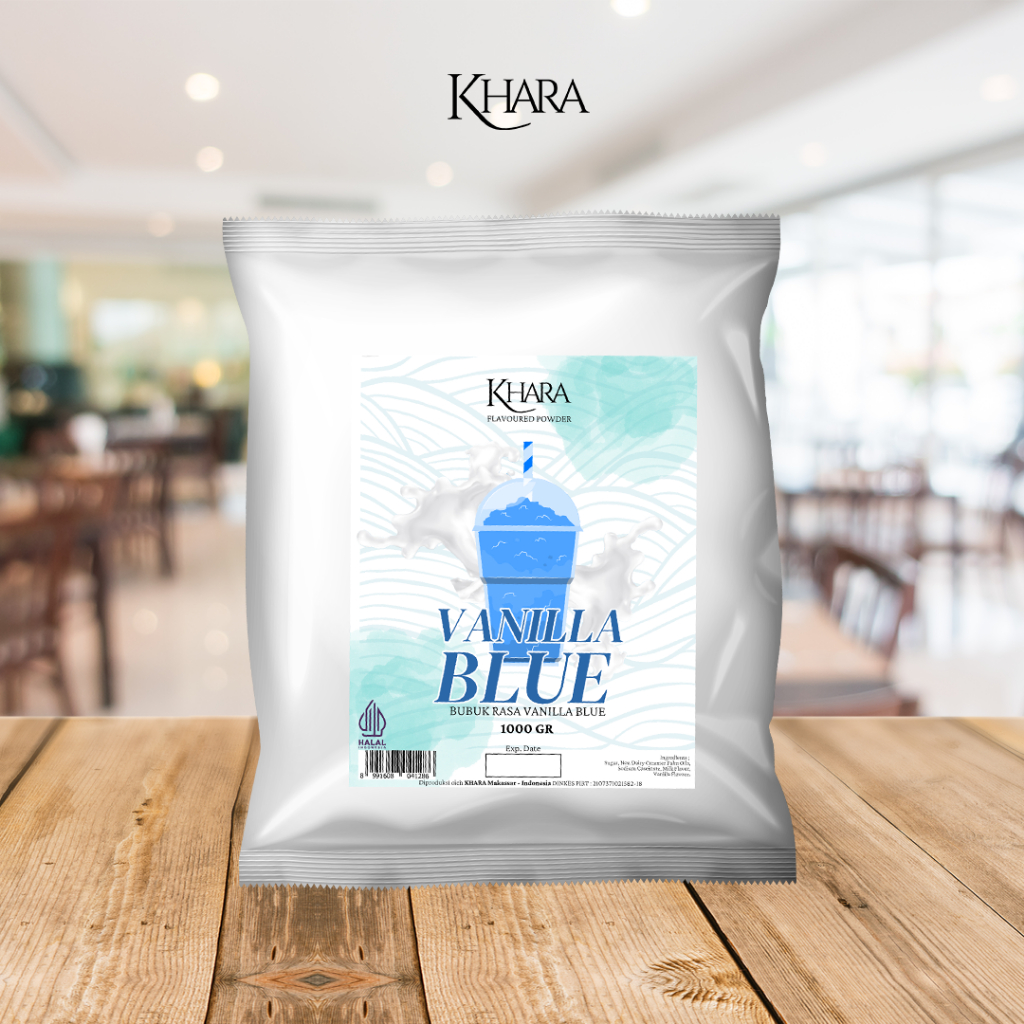 Jual Bubuk Minuman Rasa Vanilla Blue 1kg - Khara Vanilla Blue Flavoured ...