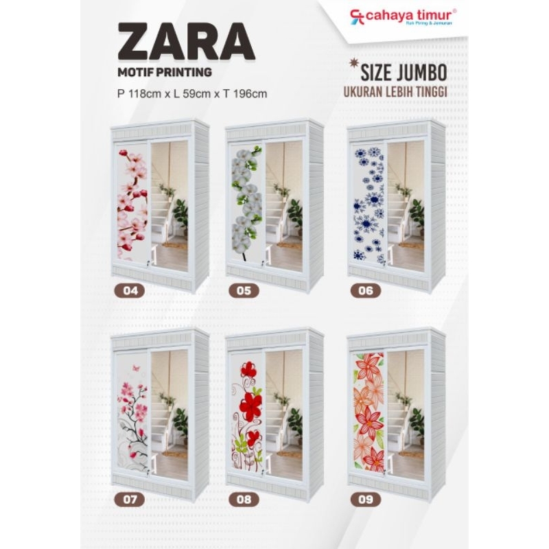 Jual Lemari Pakaian /Lemari aluminium /Lemari Zara PVC 2 pintu Slide ...