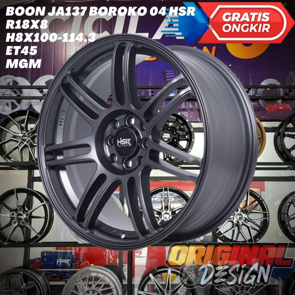 Jual Velg Mobil Racing Ring 18 HSR BOON R18 Raize , Rocky , Mobilio , City | Shopee Indonesia
