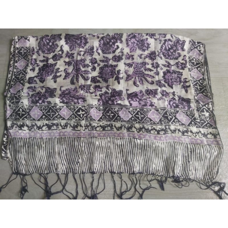 Jual syal selendang sutra premium/scraf sutra asli/scraf batik/batik ...