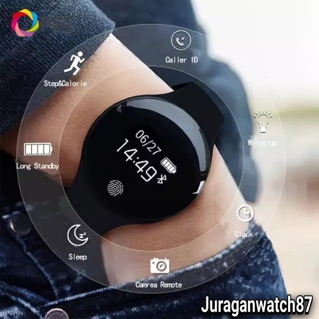 Jual JAM TANGAN PINTAR HP ANDROID SMARTWATCH D18 TAHAN AIR REMOTE ...