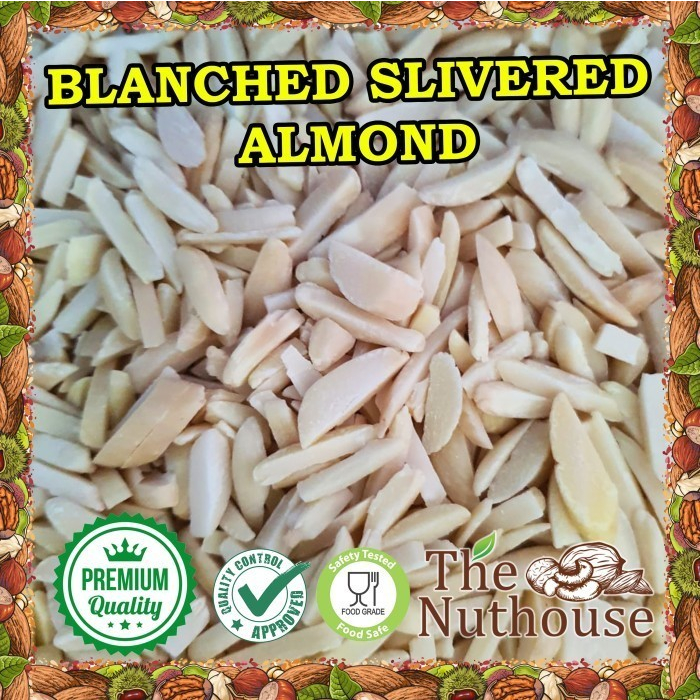 Jual 1kg Almond Blanched Slivered RAW / Kacang Almonds Potong Mentah ...