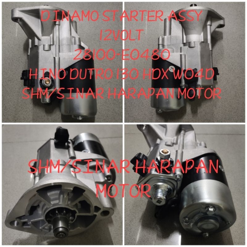 Jual DINAMO STARTER ASSY 12V HINO 300 DUTRO 130HT HD X-POWER 28100 ...