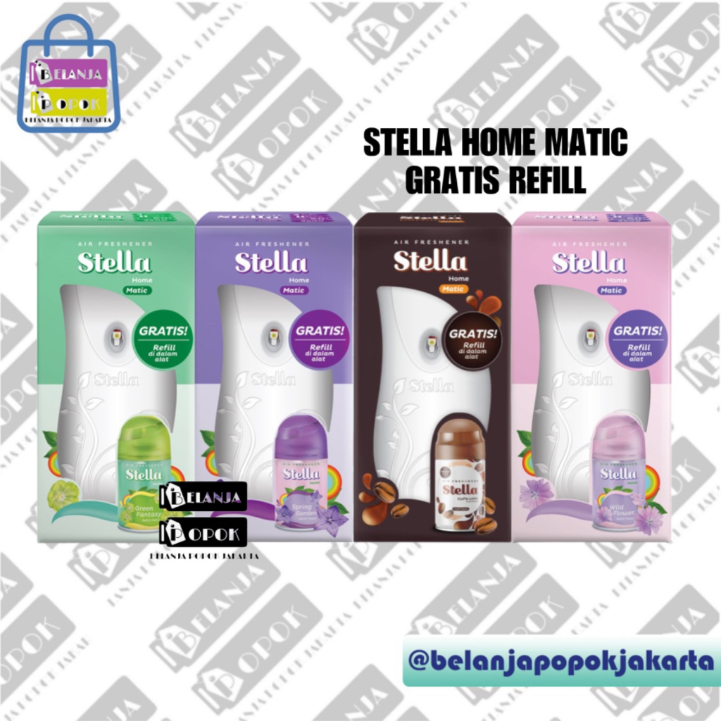 Jual STELLA HOME MATIC AIR FRESHENER ALAT + REFILL PENGHARUM RUANGAN ...