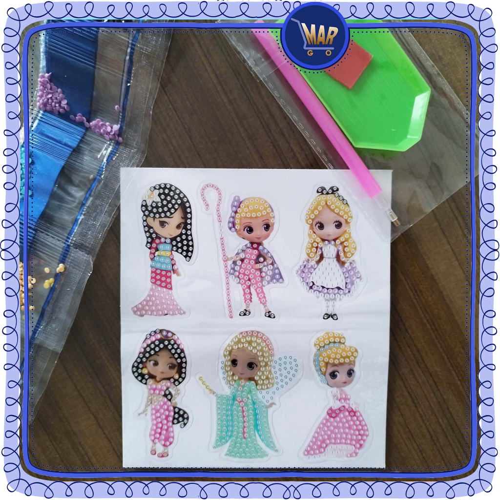 Jual Stiker Diamond Cutie PoP Sticker Diamond DIY Stiker Mutiara ...