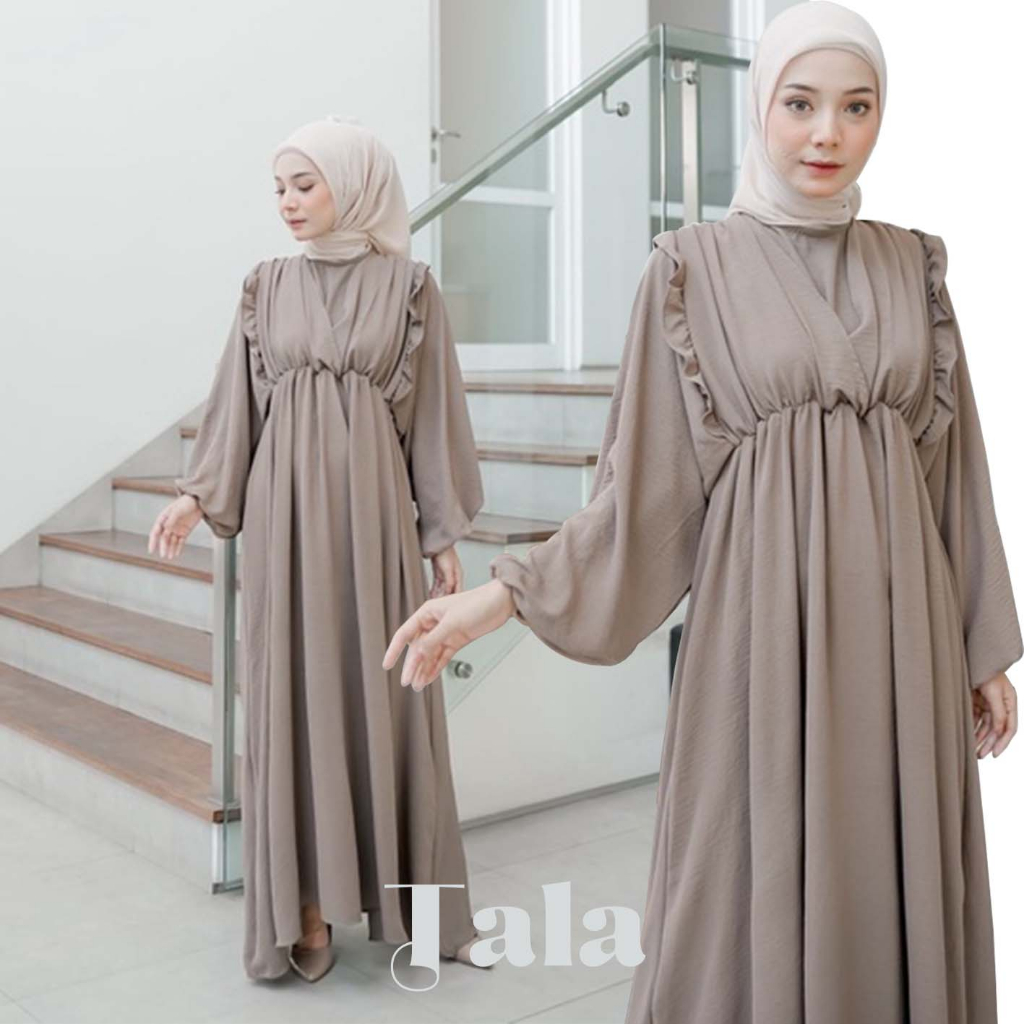Jual SADA - DRESS SERUT DADA FASHION MUSLIM WANITA GAMIS LENGAN BALON ...