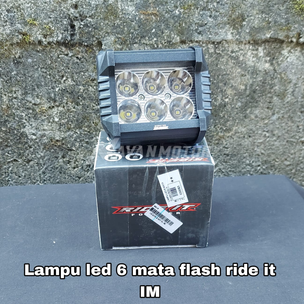 Jual LAMPU LED 6 MATA | LAMPU TEMBAK DEPAN 6 MATA FLASH RIDE IT ...