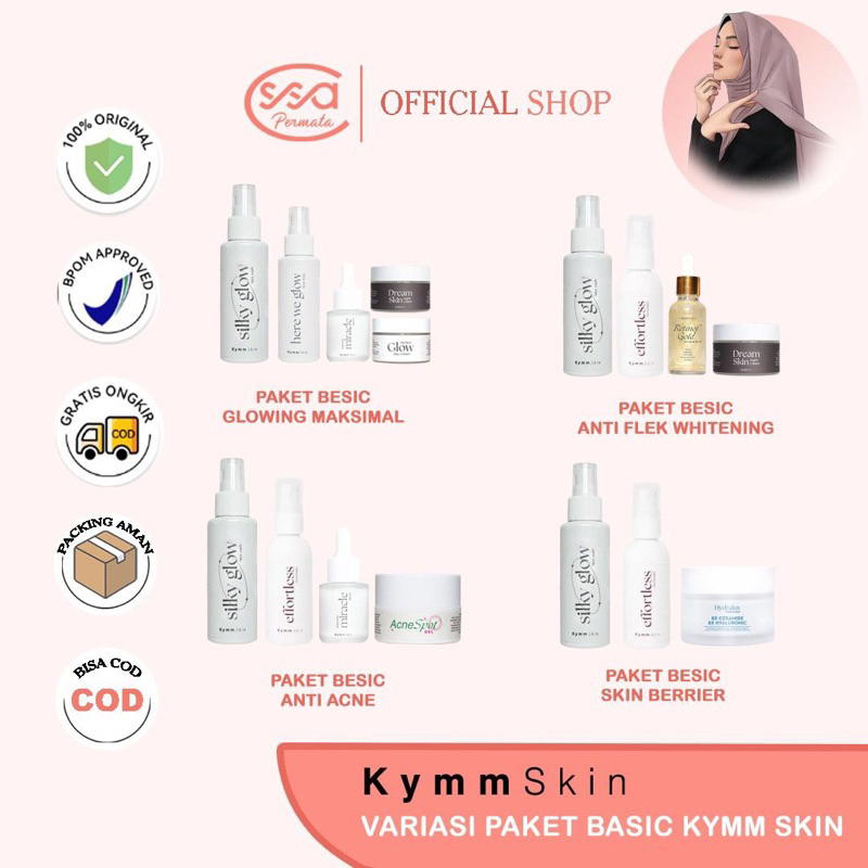Jual KYMM SKIN PAKET GLOWING MAXIMAL (5pc produk) | Shopee Indonesia