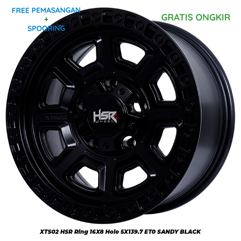Jual velg mobil off road ring 16 HSR XTS02 R16 baut 5x139,7 cocok di ...