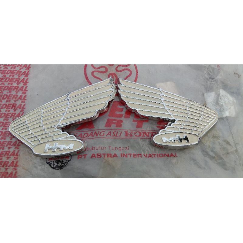 Jual emblem logo simbol emblem sayap tangki emblem tangki Honda CB100 ...