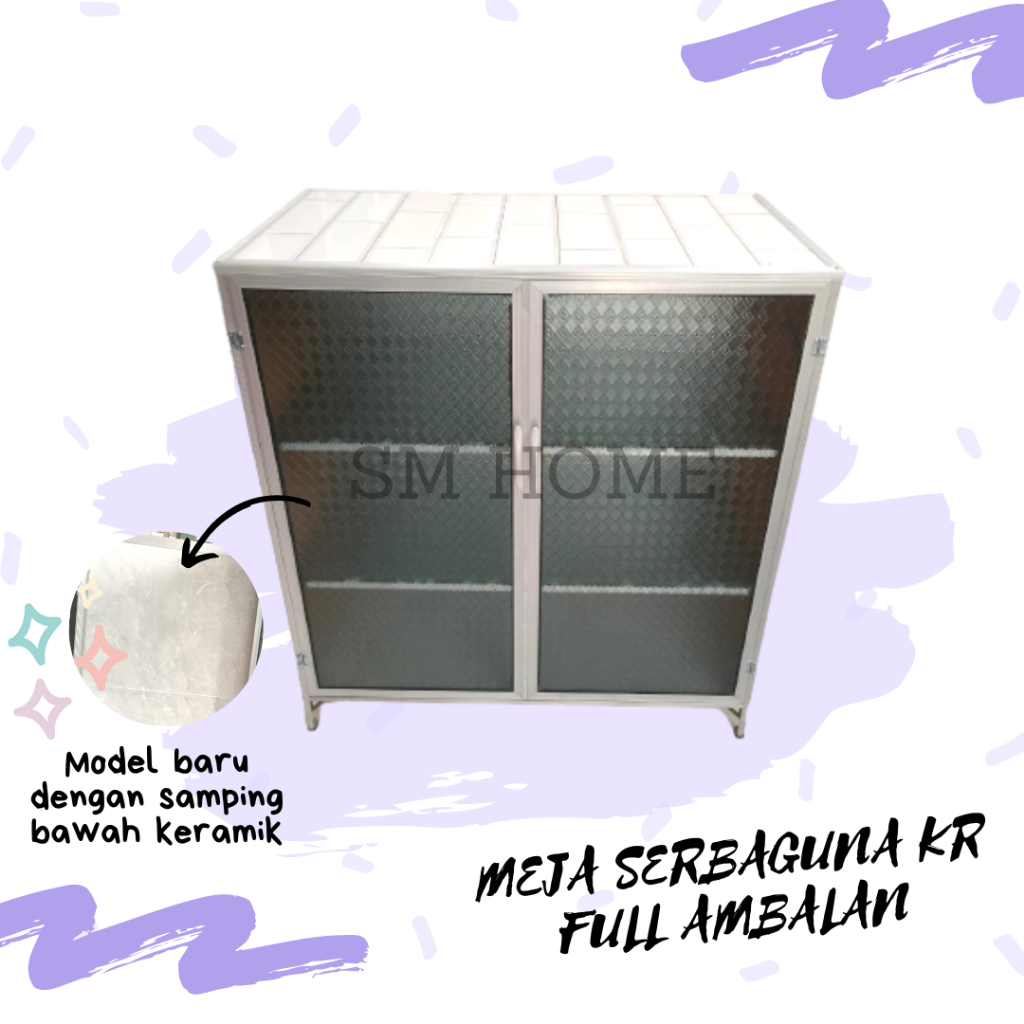 Jual RAK KABINET DAPUR MEJA SERBAGUNA RAK OVEN MICROWAVE RAK ...