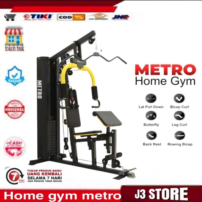 Jual Home gym 1 sisi Alat Olahraga Multigym Alat Fitnes Gym angkat ...