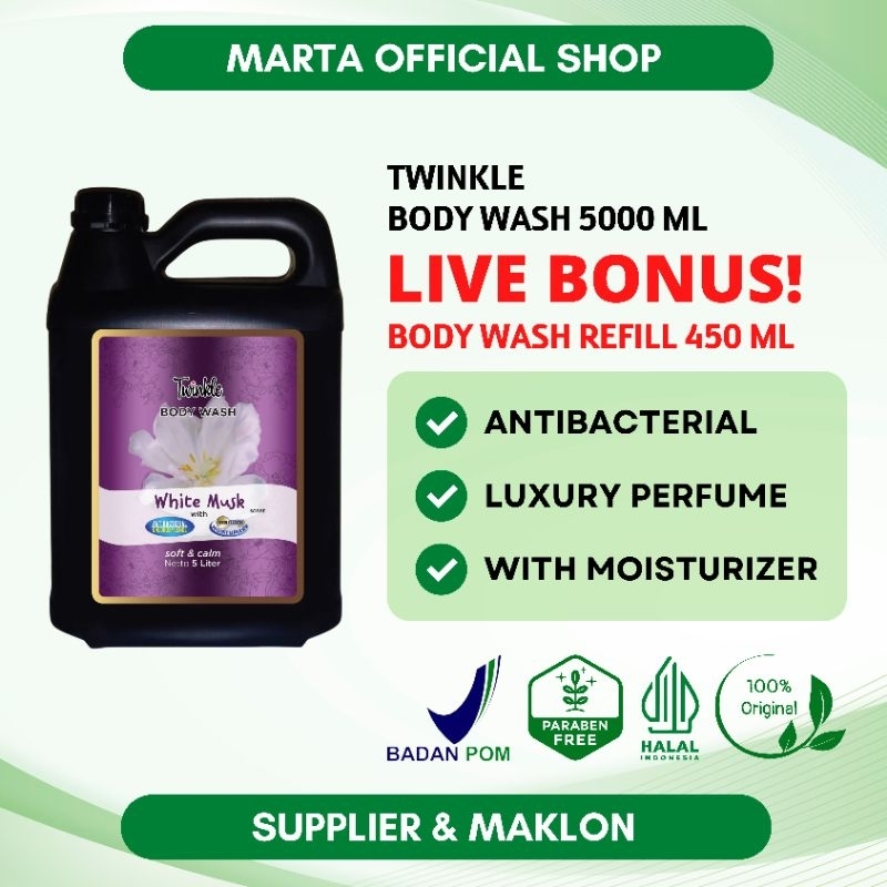 Jual Sabun Mandi Cair Antibacterial Perlengkapan Hotel 5 Liter Body ...