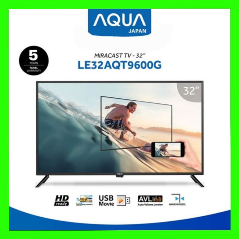 Jual TV LED AQUA 32"inch 32AQT9600G-MIRACAST DIGITAL TV ( KHUSUS BATAM) | Shopee Indonesia