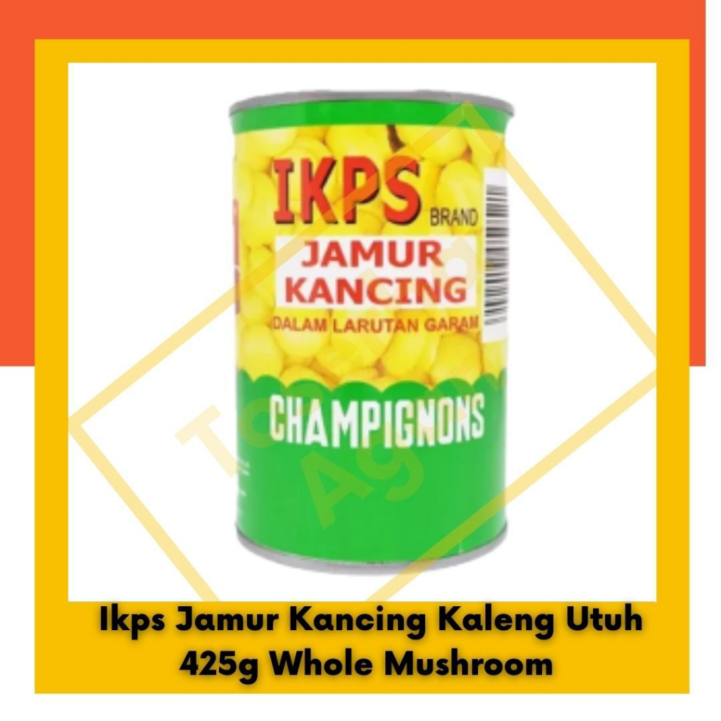 Jual IKPS Jamur Kancing Kaleng Utuh 425g Whole Mushroom / Jamur Kaleng ...