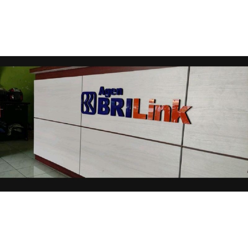 Jual Promo Murah logo BRI Link Akrilik/Agen BRI Link murah/letter BRI ...