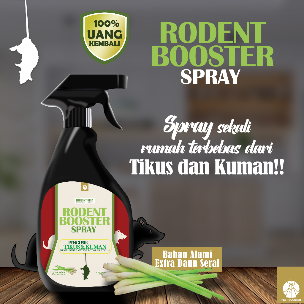 Jual Pengusir Tikus !! Aroma Sereh Repellent Rodent Booster Spray ...