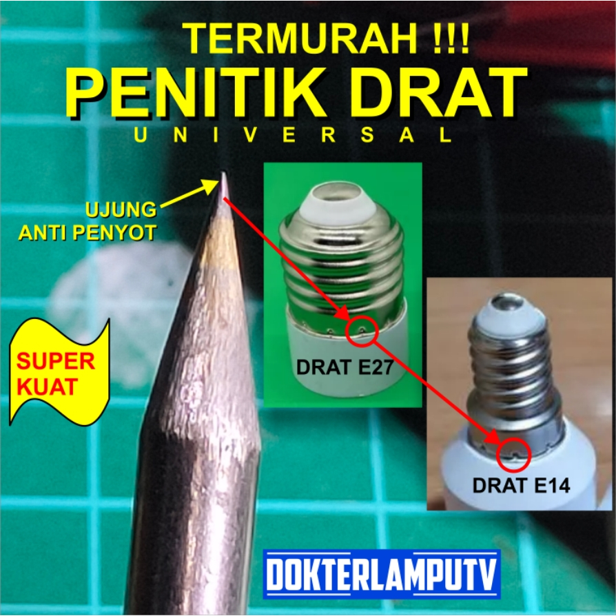 Jual PAKU PENITIK DRAT LAMPU LED MANUAL UNTUK KEPERLUAN MENITIK DRAT ...