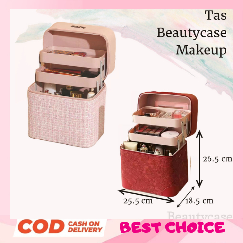 Jual LFS-B2284 Kotak kosmetik / Tempat Make Up / Beauty Case/2 Tingkat ...