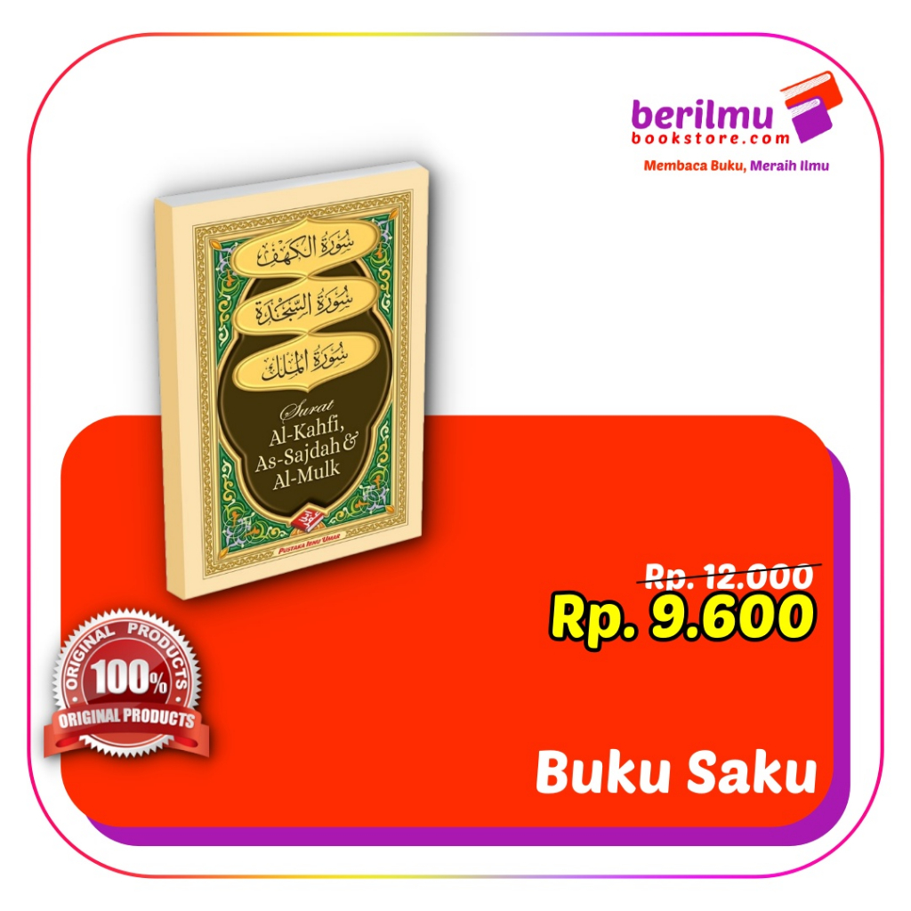 Jual Buku Saku Surat Al Kahfi dan Al Mulk | Buku Bacaan Islami | 100% ...