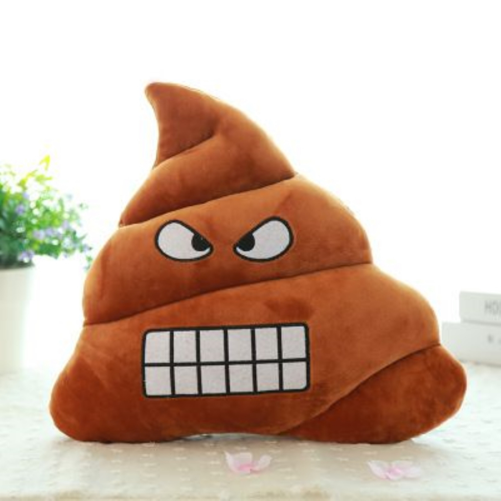 Jual Sale Mainan Boneka Bantal Eek Poop Emoticon Marah Senyum Ngiler ...