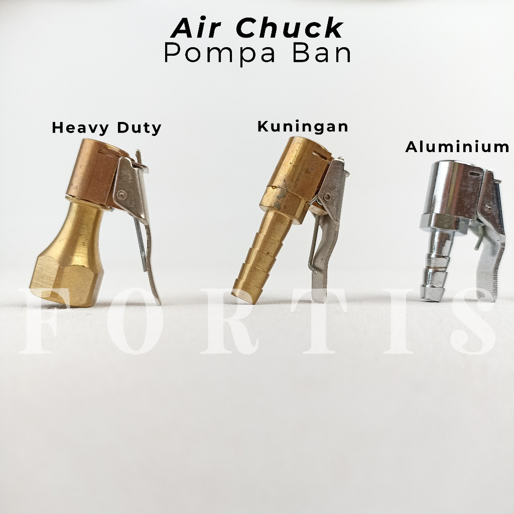 Jual Air Chuck Model Jepit Kepala Isi Angin Pompa Udara Nitrogen HEAVY ...