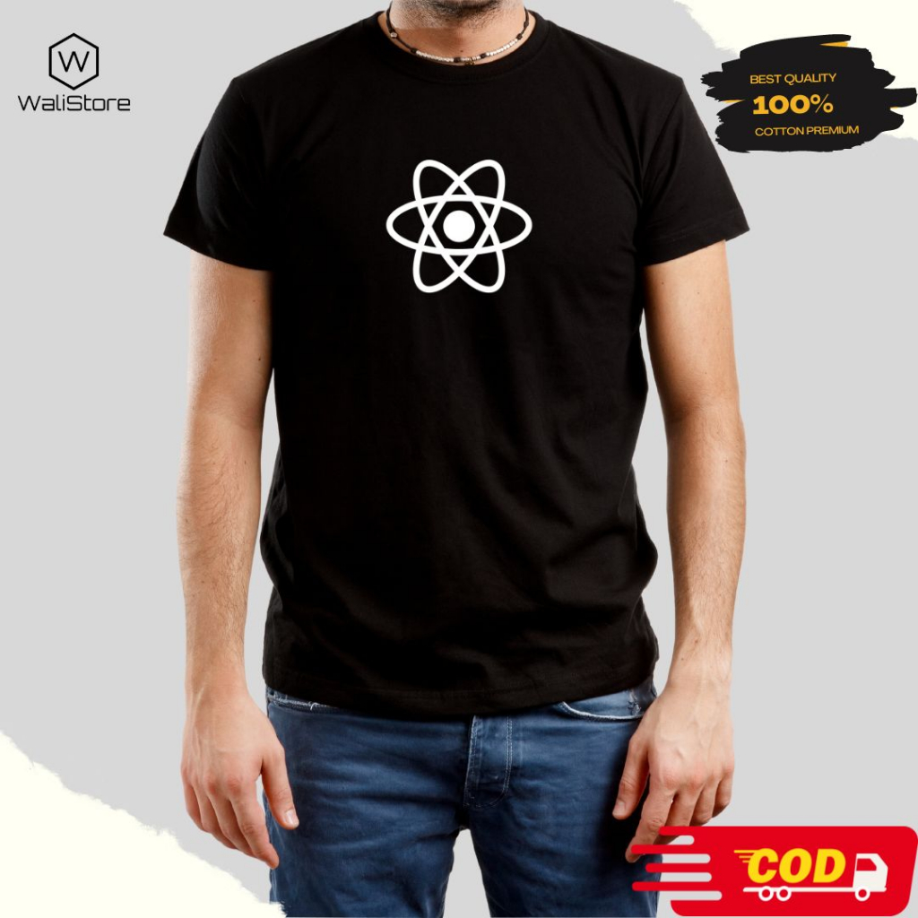 Jual T Shirt Baju Kaos Programmer Coding React Js Developer Kaos 