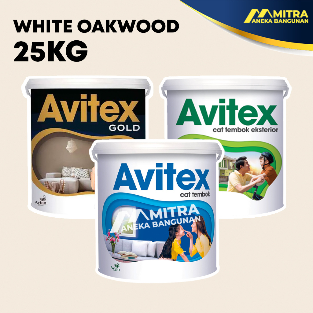 Jual CAT TEMBOK AVITEX 25 KG PAIL WHITE OAKWOOD N9 001 / AVITEX ...