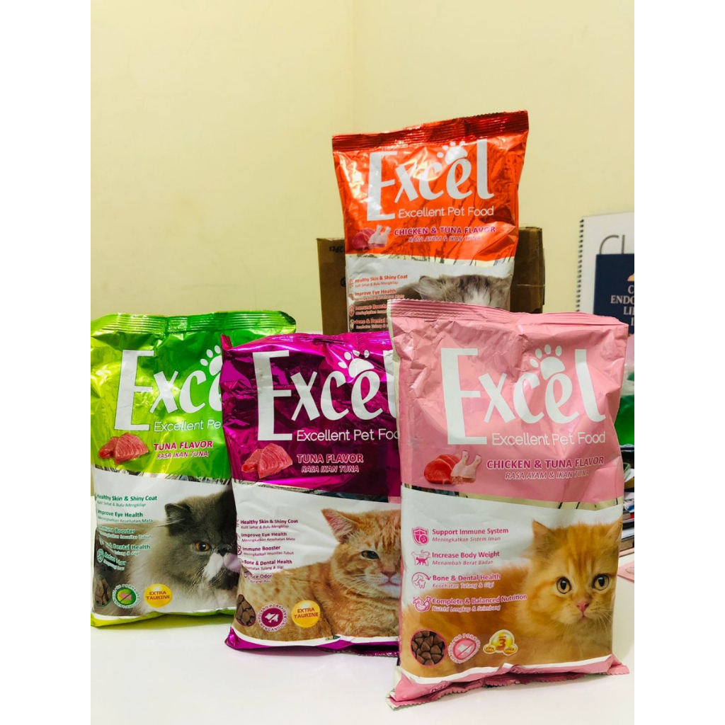 Jual EXCEL Adult Cat Food 500gr / Makanan Kucing Excel Adult (Dewasa ...