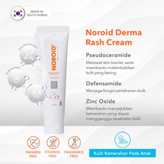 Jual Noroid Derma Rash Cream Pelembab Kulit Anak 60 ml | Shopee Indonesia