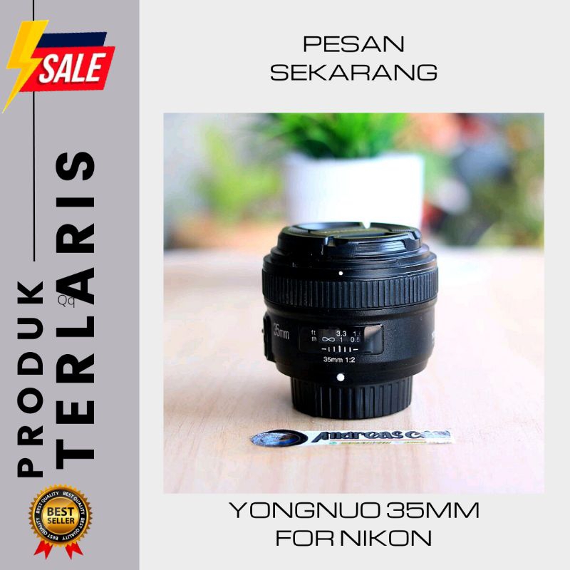 Jual LENSA YONGNUO 35MM F2 FIX 35MM FOR NIKON SUPER BOKEH TAJEM ...