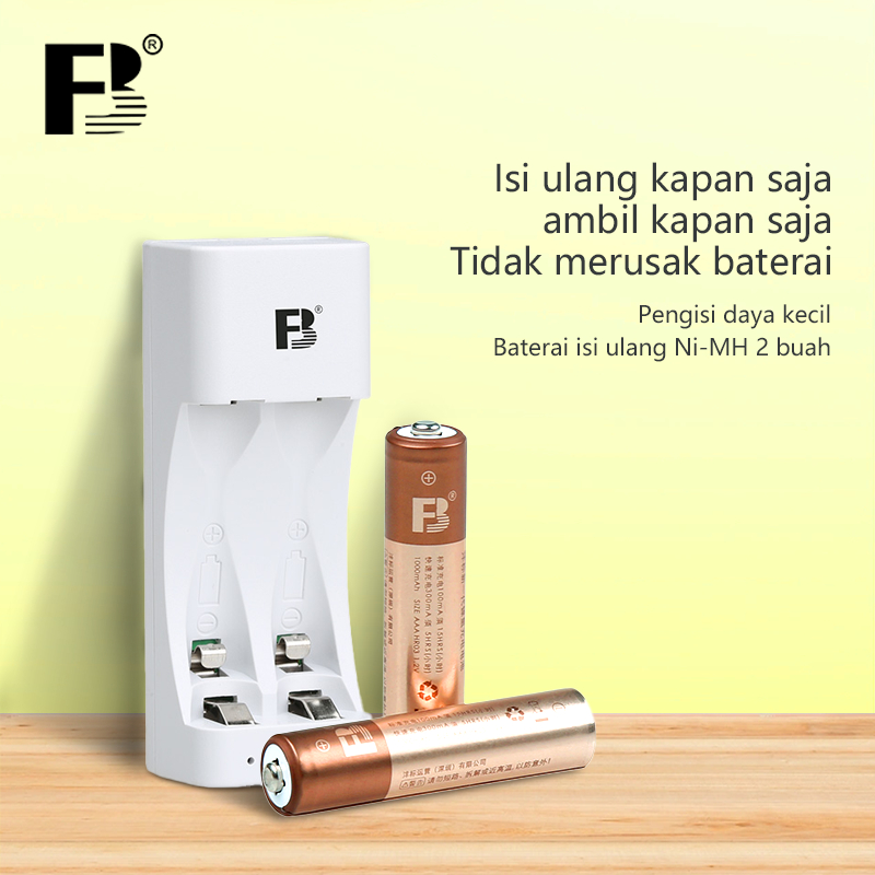 Jual FB Baterai Rechargeable AAA 1000mAh Charger 1.2V NiMH Battery ...