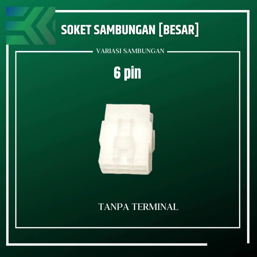 Jual SOCKET 6 PIN SET MALE & FEMALE BESAR | Shopee Indonesia