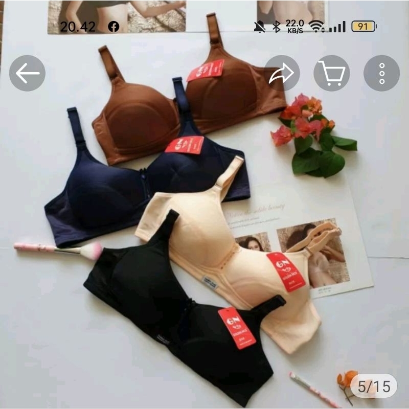 Jual Golden Nick - Sport Bra Wanita 370 (Bahan Rayon Poliester, Tanpa Kawat, Tanpa Busa, Kait 2 ...