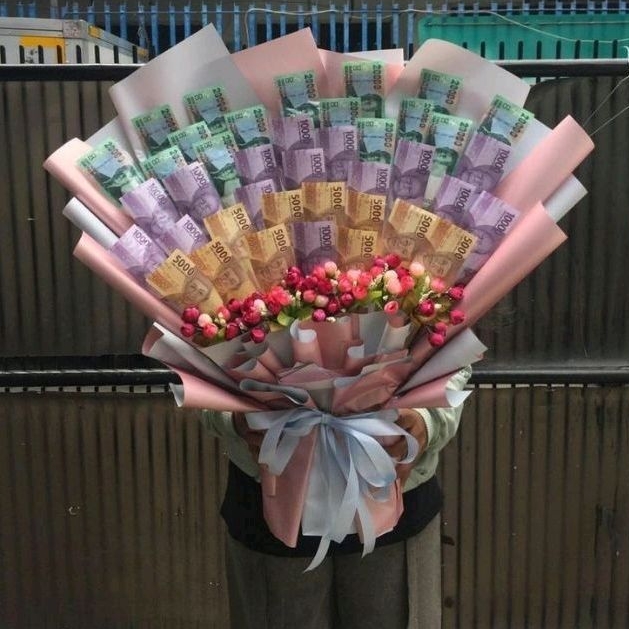 Jual kerangka buket 40 lembar/buket money kosongan/ buket uang 40 ...