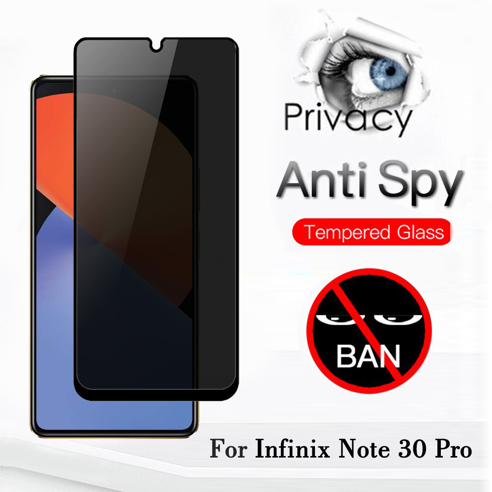 Jual Promo Tempered Glass Infinix Note 30 Pro Anti Spy Privacy Glass | Shopee Indonesia