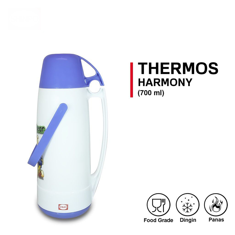 Jual Termos SHINPO Air Panas / Dingin 700 ML Thermos Harmony Vacuum Flask With Super Seal SPO ...