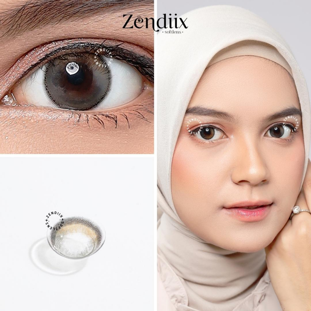 Jual Softlens NEW YORK Warna GREY 14.5mm Normal Beda Minus | Shopee Indonesia